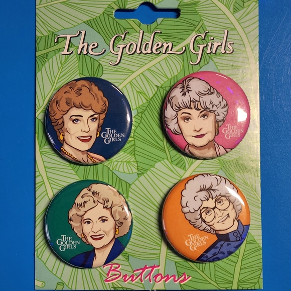 Ata-Boy | Other | The Golden Girls 4 Button Set Made By Ataboy Betty White Blanche Sophia | Poshmark